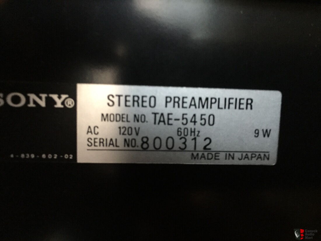 Sony V-FET Amplifier & Matching Pre- amp Photo #1162887 - US Audio Mart