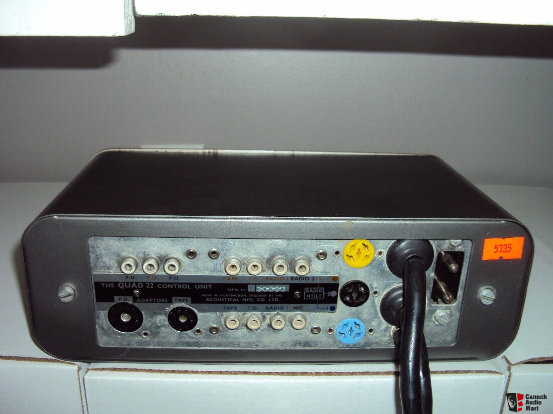 QUAD 22 Stereo vintage tube preamp serviced by prior owner technitian ...