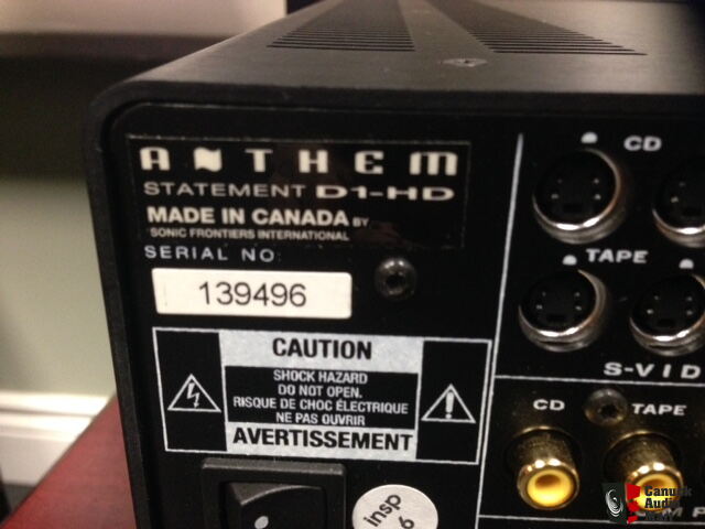 Anthem D1-HD factory Upgraded to Statement D2 With ARC Photo #1165680 ...
