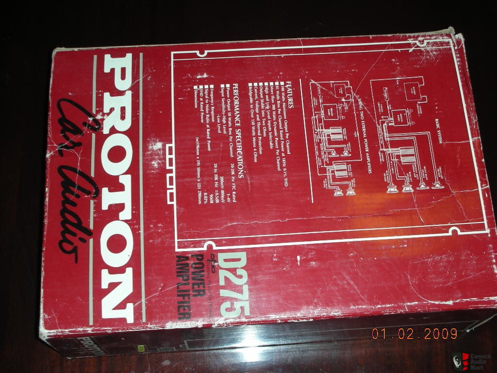 PROTON D275 CAR AUDIO POWER AMPLIFIER - NEW IN BOX Photo #117284 ...