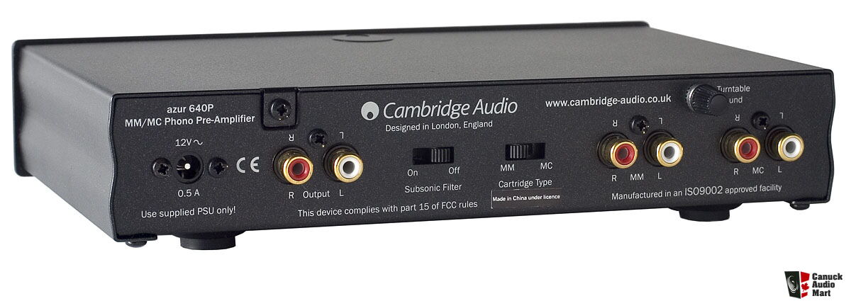 Cambridge Audio 640P-B Phono Preamp - Black Photo #1173544 - Canuck ...