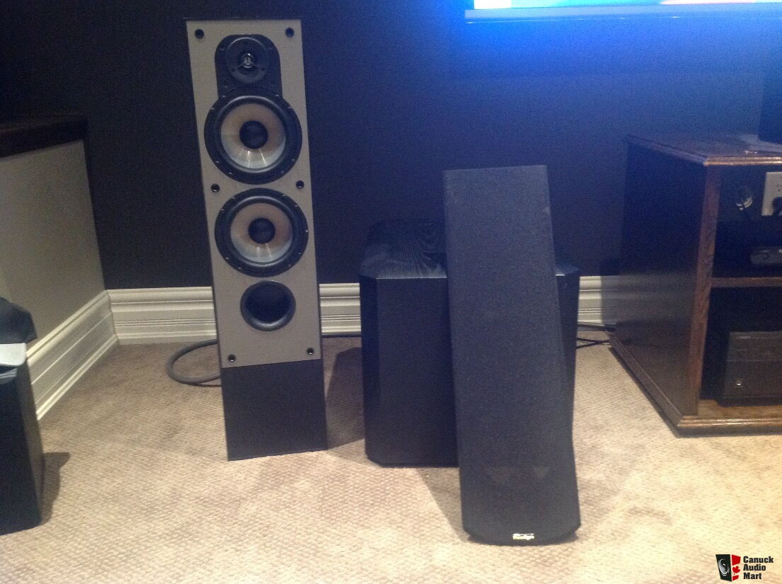 Paradigm LCR 350 for center and monitor 7 speakers for fronts, paradigm ...