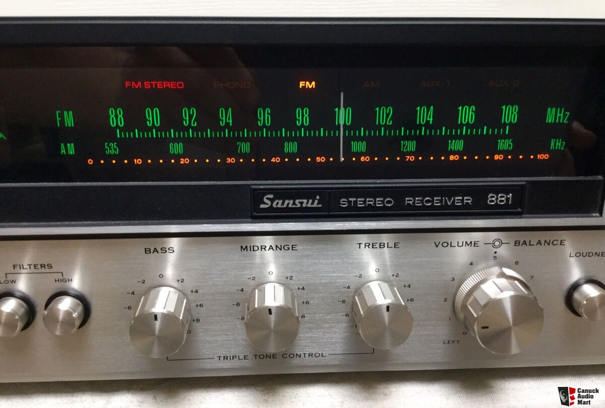 Near Mint Vintage Sansui 881 Top Of The Line Receiver Photo #1178026 ...