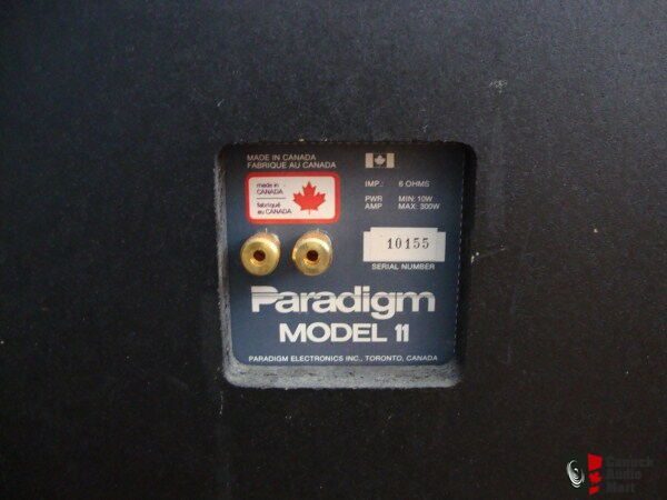 vintage Paradigm Model 11 floor standing speakers - made in Canada ...