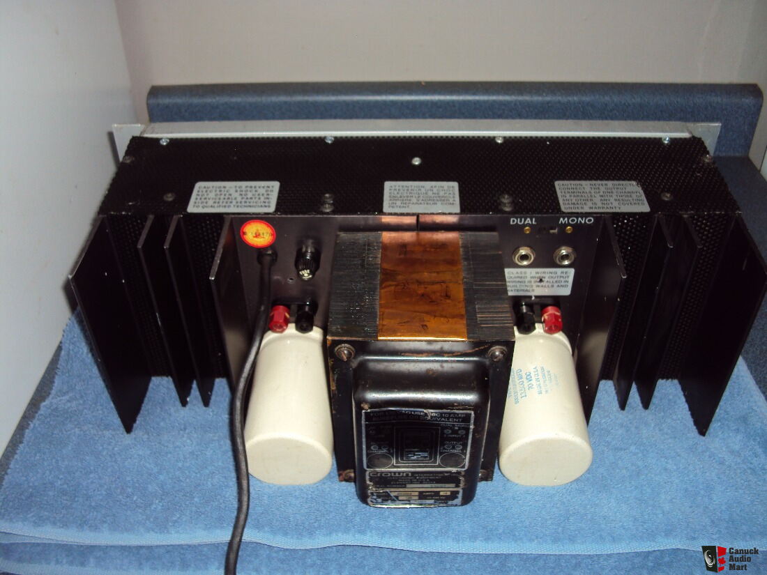 Crown Amcron DC 300A Stereo power amp with led peak indicators and gain ...