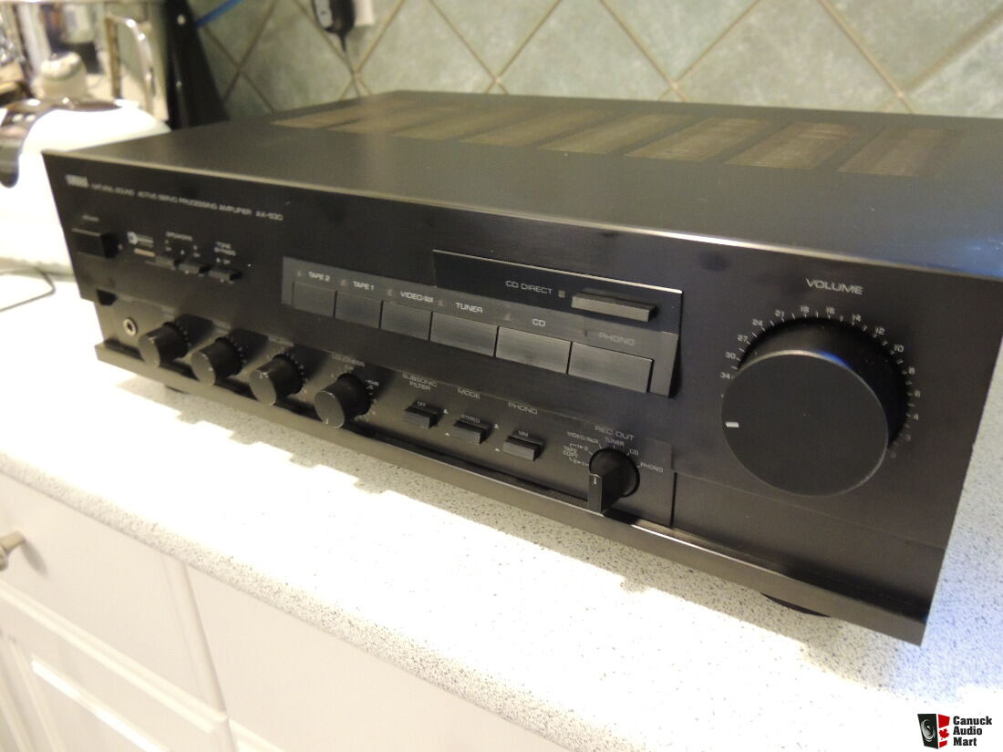 Vintage 1989 Yamaha AX-630 Integrated Stereo Amplifier- 85 watt/ch rms ...