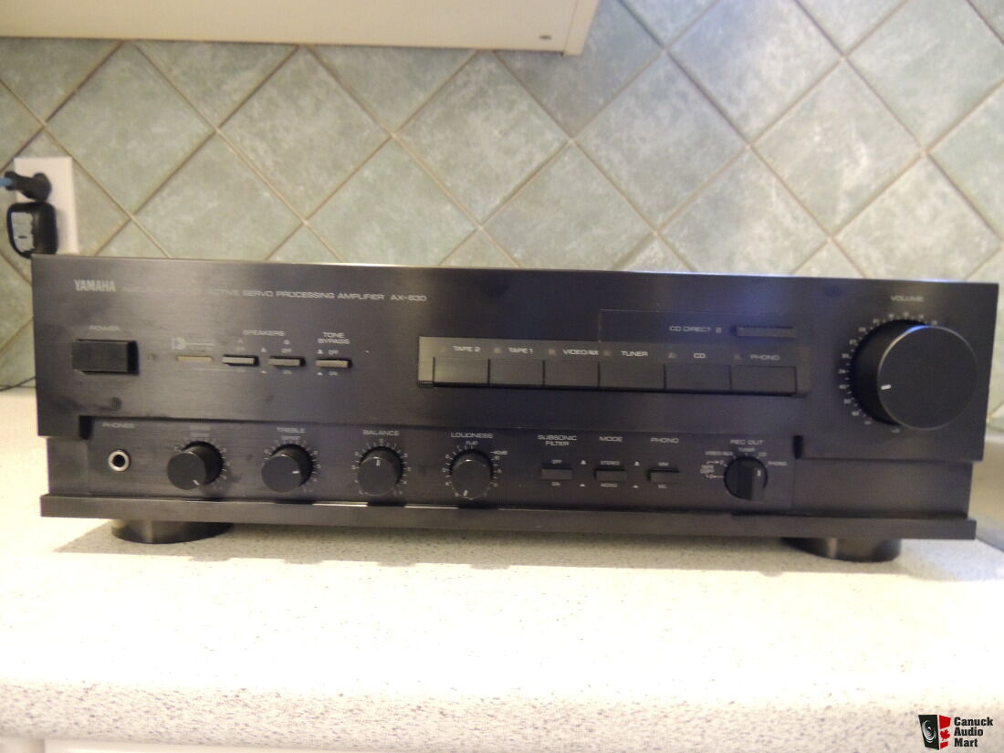 Vintage 1989 Yamaha AX-630 Integrated Stereo Amplifier- 85 watt/ch rms ...
