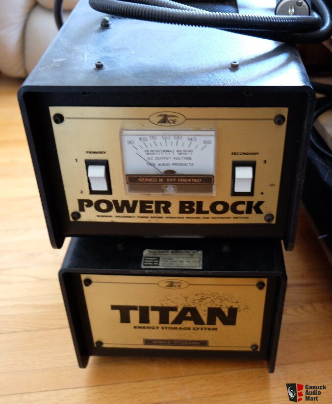 TICE POWER BLOCK & TICE TITAN power conditioner system Photo #1189883 ...