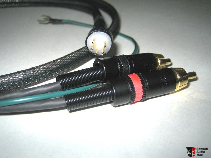 ULTIMATE CABLES SILVER C4 GRACE TONEARM CABLE 1.2M M/CARDAS-NEUTRIK RCA ...