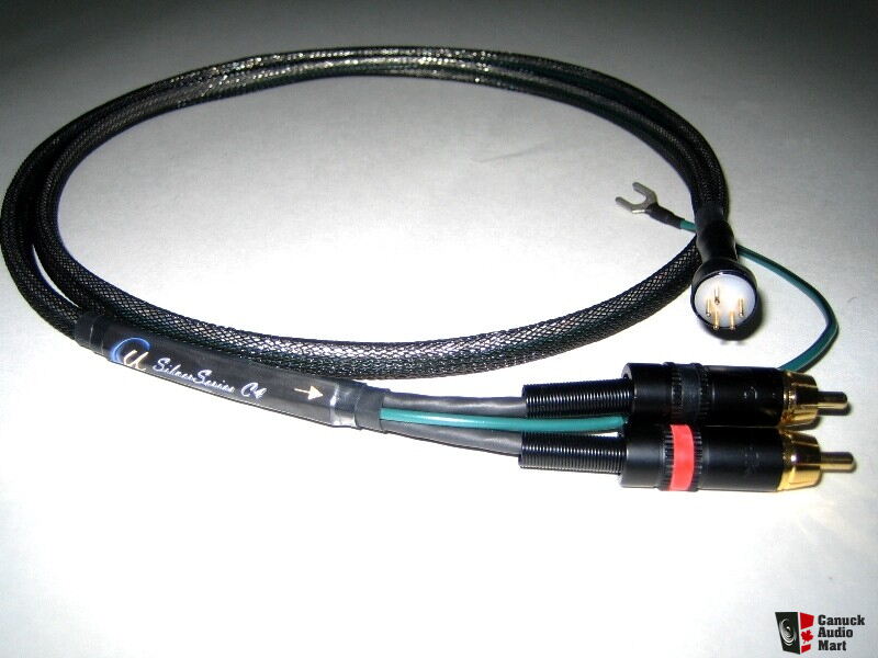 ULTIMATE CABLES SILVER C4 GRACE TONEARM CABLE 1.2M M/CARDAS-NEUTRIK RCA ...