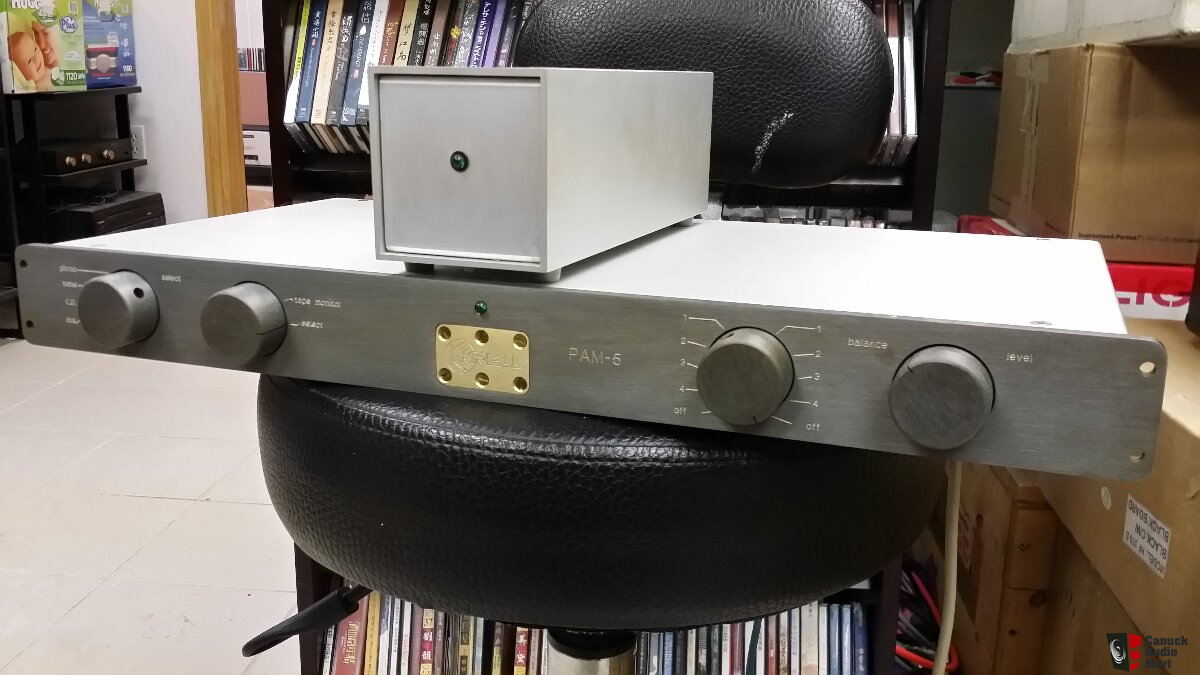 Krell PAM 5 Preamp comes with separate power supply and Phono Stage ...