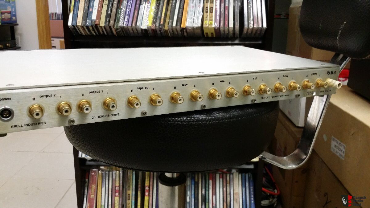 Krell PAM 5 Preamp comes with separate power supply and Phono Stage ...