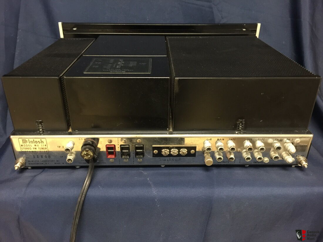 Vintage McIntosh MX114 TUNER, Preamp Photo #1201602 - Canuck Audio Mart
