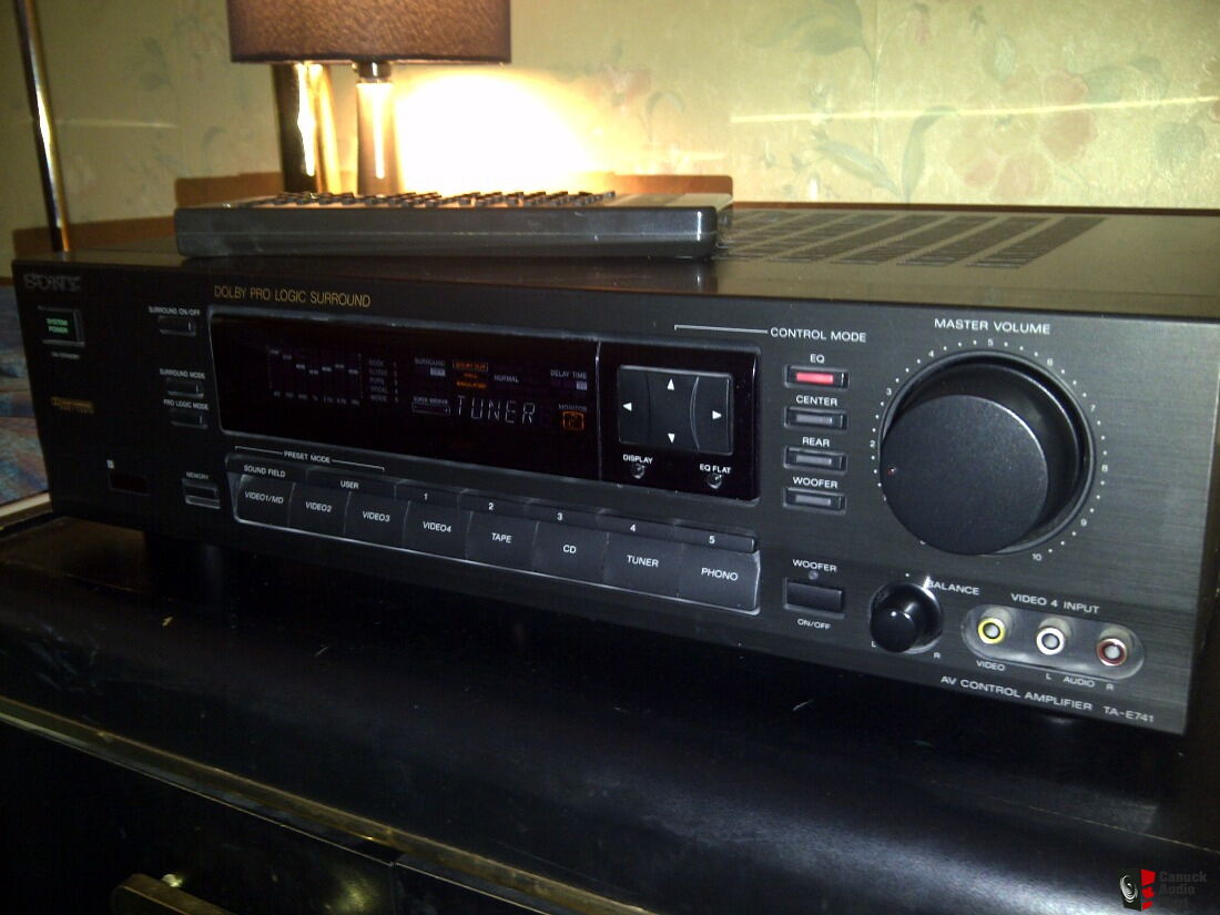 Sony TA-E741 Dolby Pro-Logic Surround Control Pre-Amplifier Photo ...
