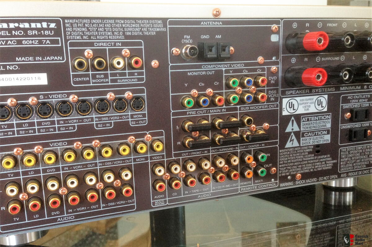 Marantz SR-18 AV Receiver. 5.1 140 wattsx5. 54 lbs!!! Photo #1215986 ...