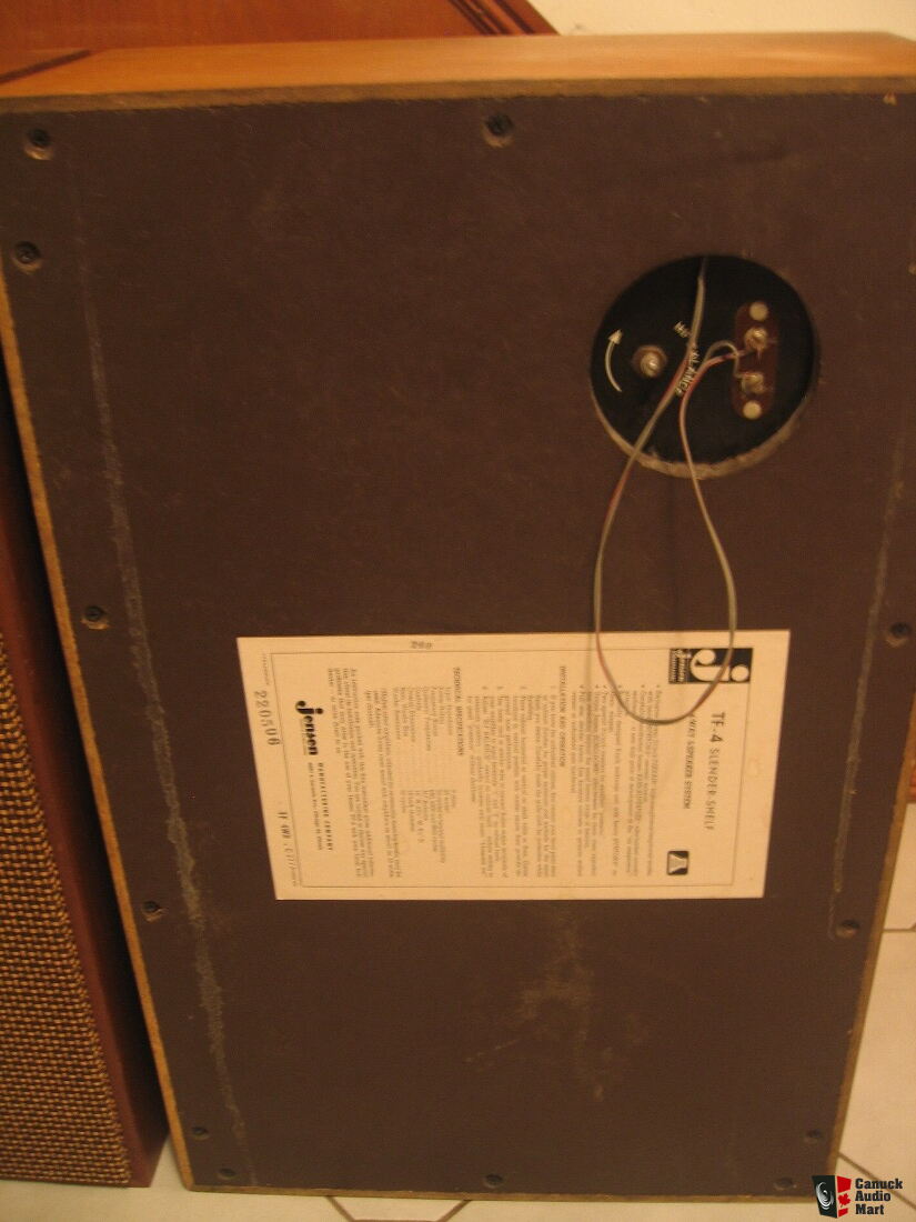 Jensen TF-4 SLENDERSHELF 4 WAY Speaker System Vintage Photo #1229838 ...