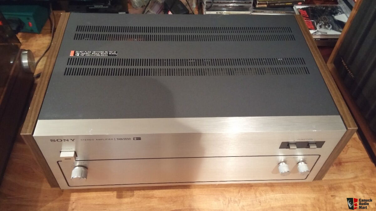 SONY TAN-5550 STEREO Amplifier V-FET Photo #1249050 - US Audio Mart