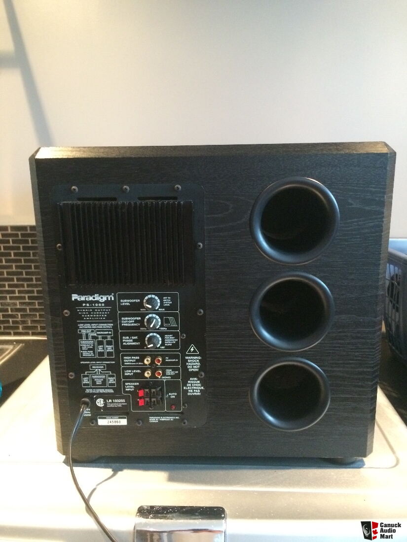 Paradigm Huge SUBWOOFER PS-1000 MINT $200 Photo #1254680 - Canuck Audio ...