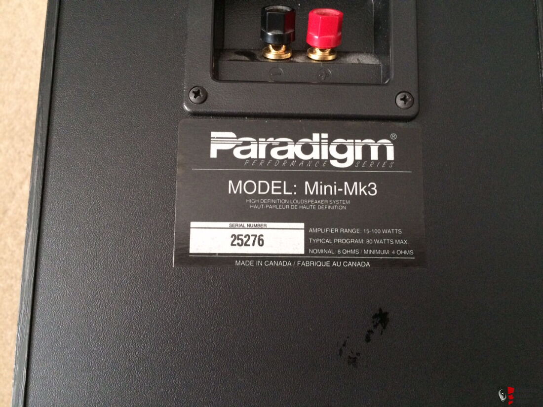 Paradigm Mini MK3 Photo #1274985 - Canuck Audio Mart