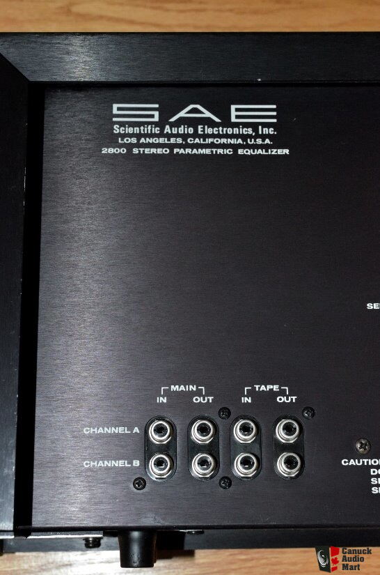 SAE 2800, Solid State Stereo Parametric Equalizer, like new Photo ...
