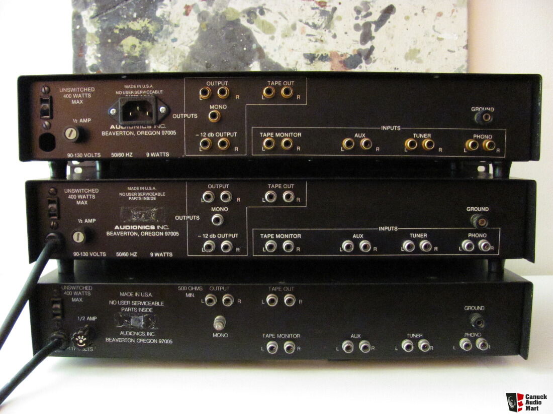 SOLD...Three Audionics of Oregon BT-2 Preamplifiers.. ***For Repair/DIY ...