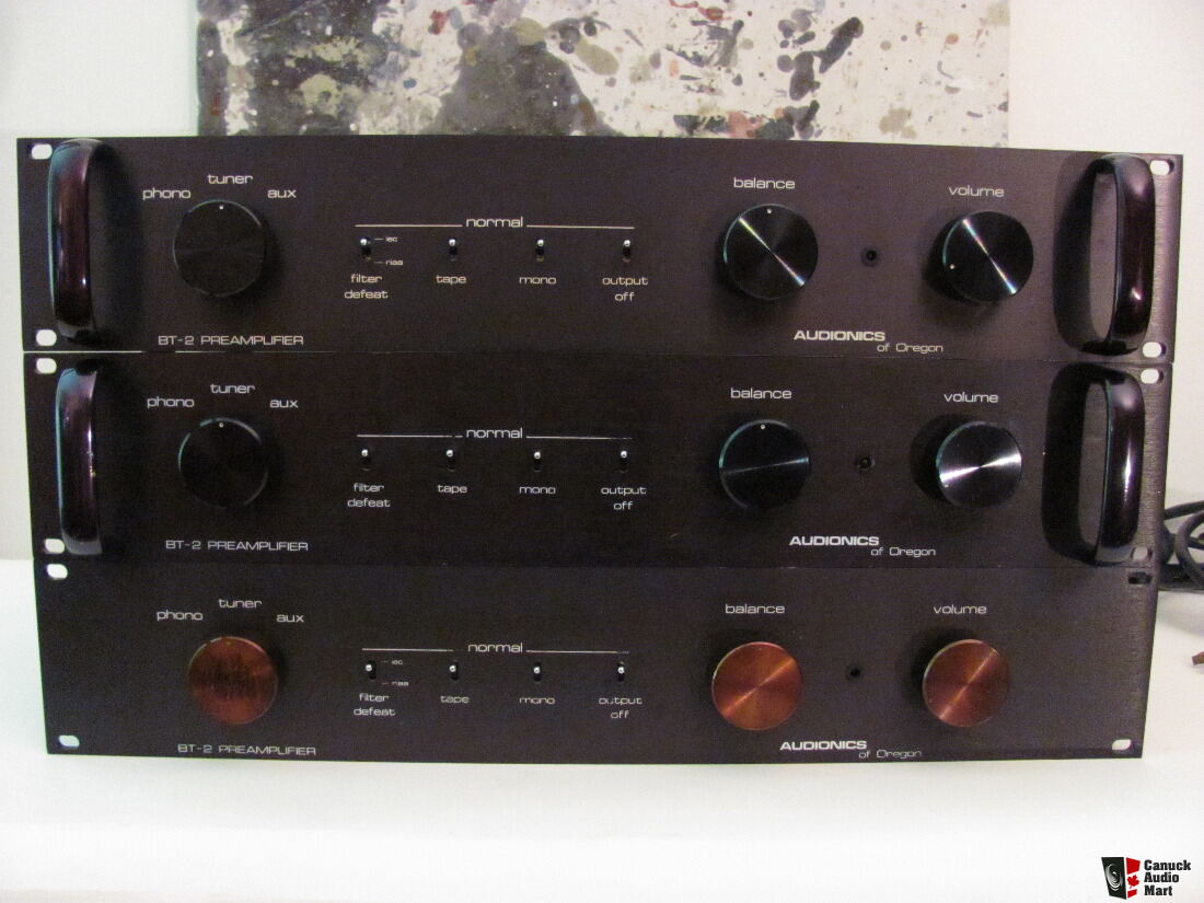 SOLD...Three Audionics of Oregon BT-2 Preamplifiers.. ***For Repair/DIY ...