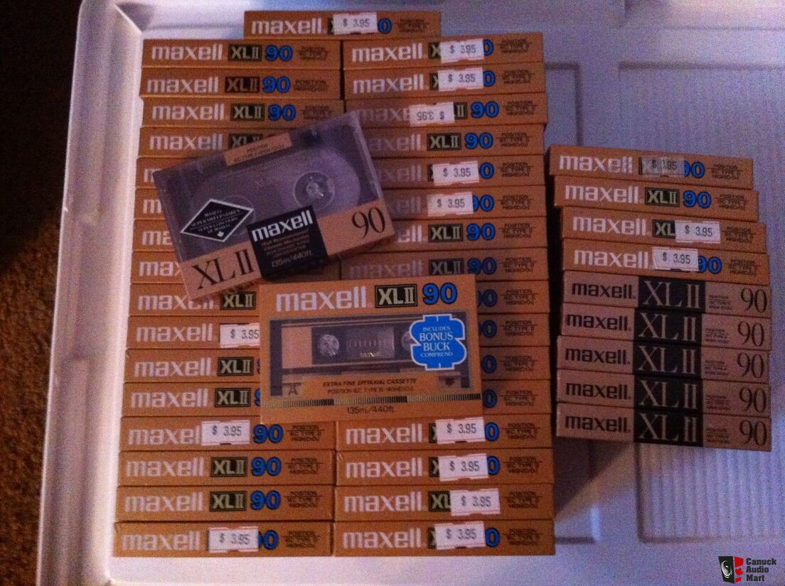 44 Maxell XL II 90 sealed cassette tapes Photo #1292445 - Canuck Audio Mart