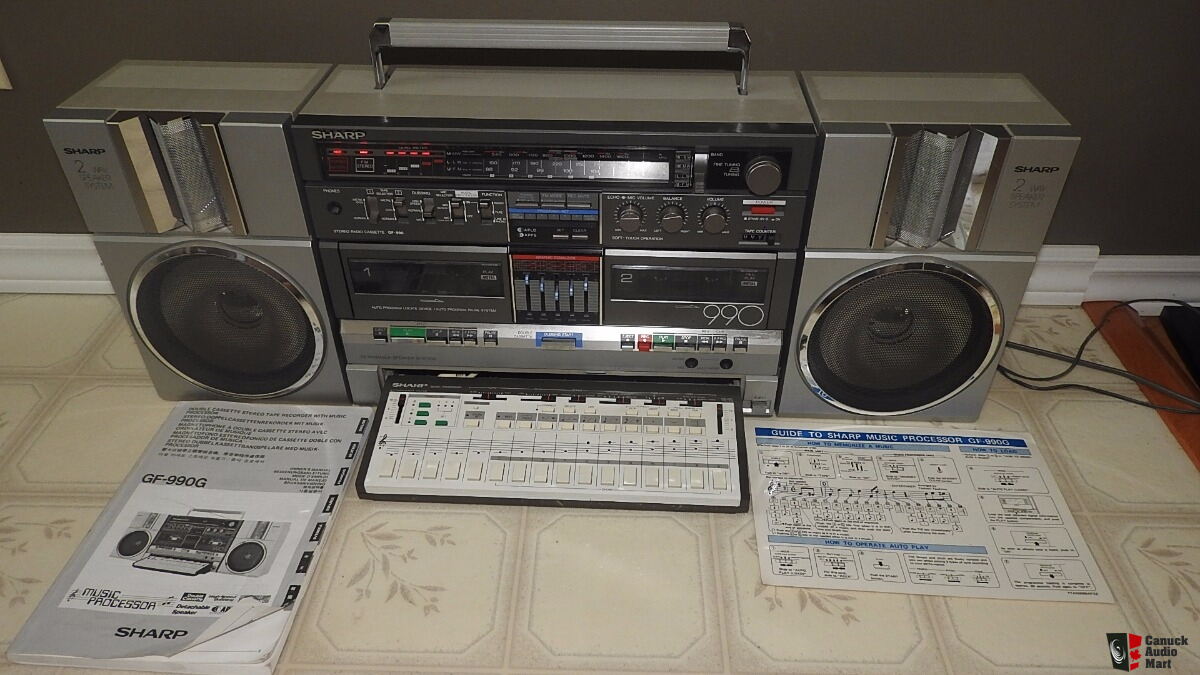 Rare NM! 1982 Sharp GF-990G Boombox Ghettoblaster Music Processor with ...