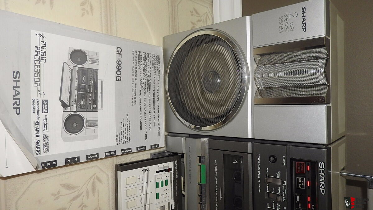 Rare NM! 1982 Sharp GF-990G Boombox Ghettoblaster Music Processor with ...