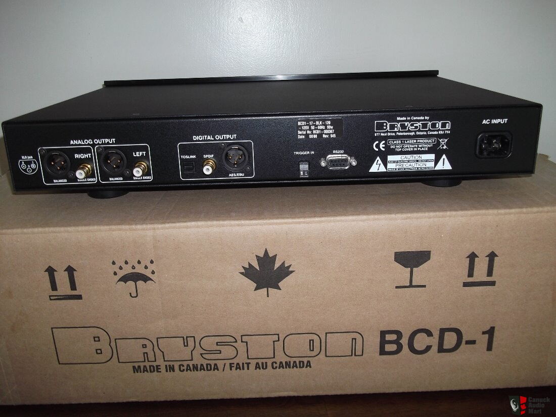 Bryston BCD-1 CD Player Photo #1297051 - US Audio Mart