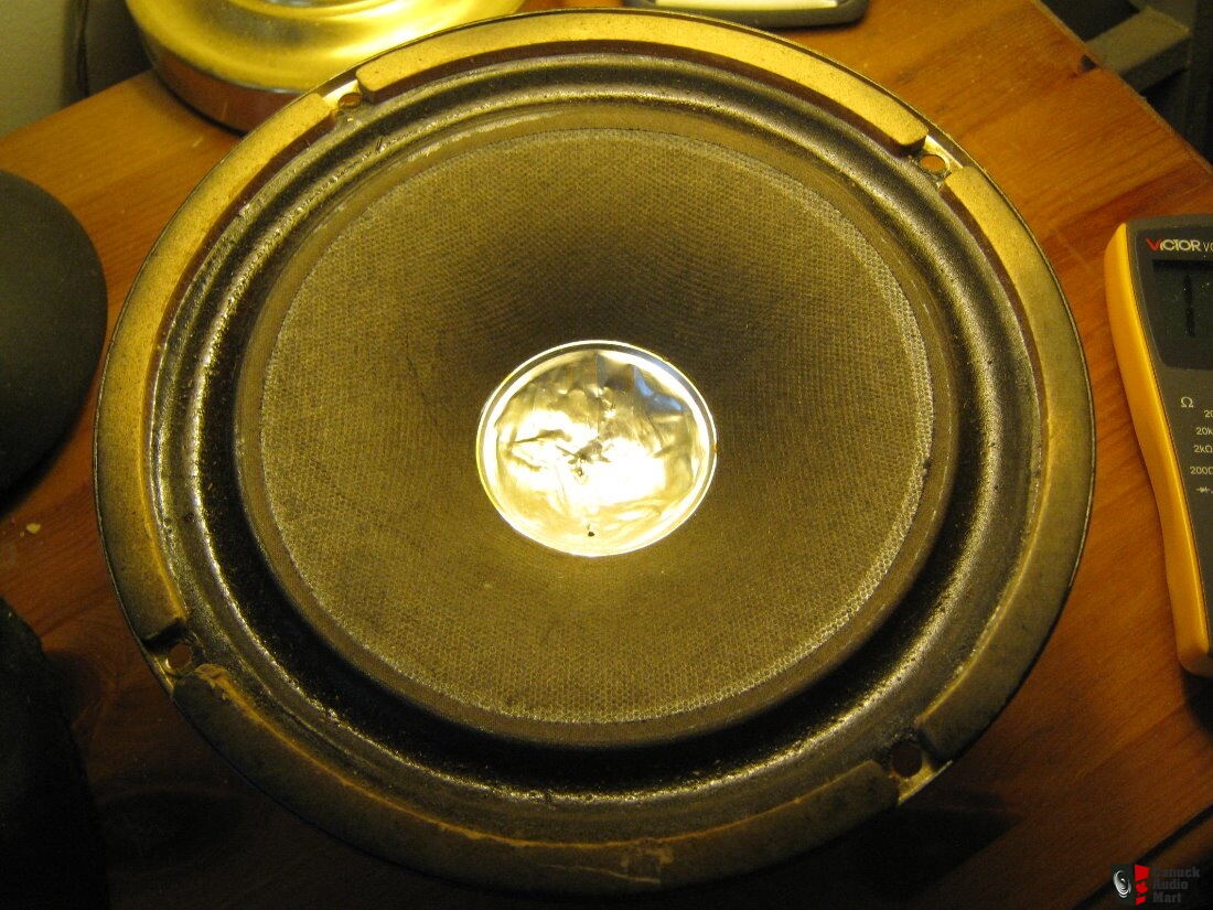 A single unit of 8" Sansui Woofer salvaged from the vintage Sansui SP50 ...