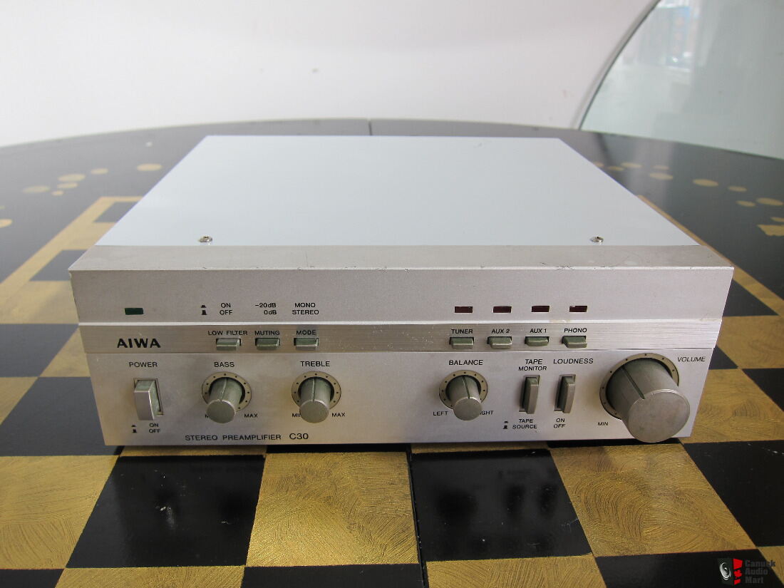 Classic Aiwa R30, C30 and P30 Tuner, Pre-amplifier and Power Amplifier ...