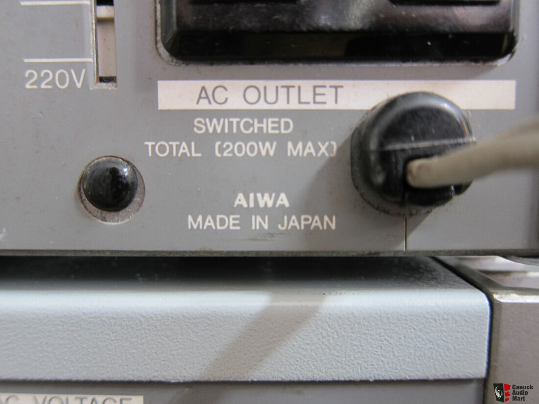 Classic Aiwa R30, C30 and P30 Tuner, Pre-amplifier and Power Amplifier ...
