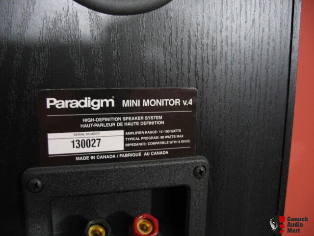 Paradigm Mini Monitor v4 Bookshelf speakers Photo #133172 - US Audio Mart