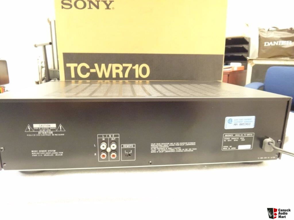 Sony Dual Cassette Deck model TC-WR710 Dolby HX PRO with wireless ...