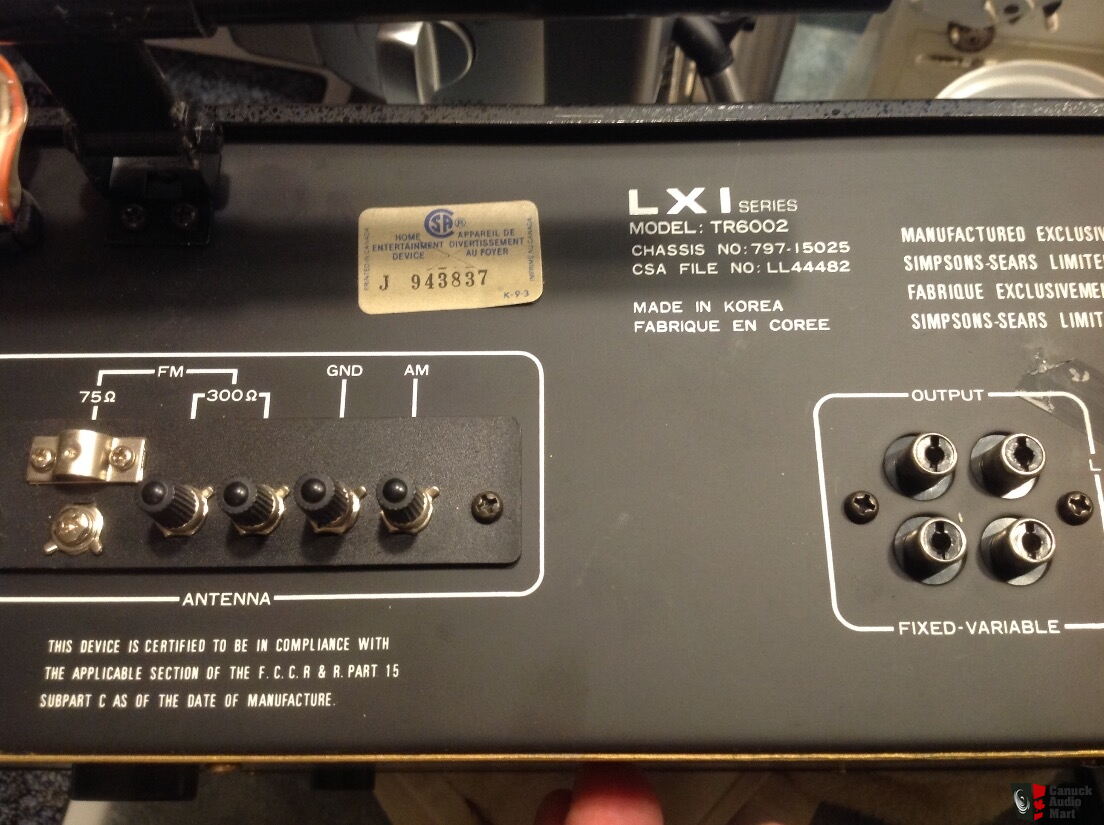 LXI TR6002 AM/FM Stereo Tuner Photo #1346363 - US Audio Mart