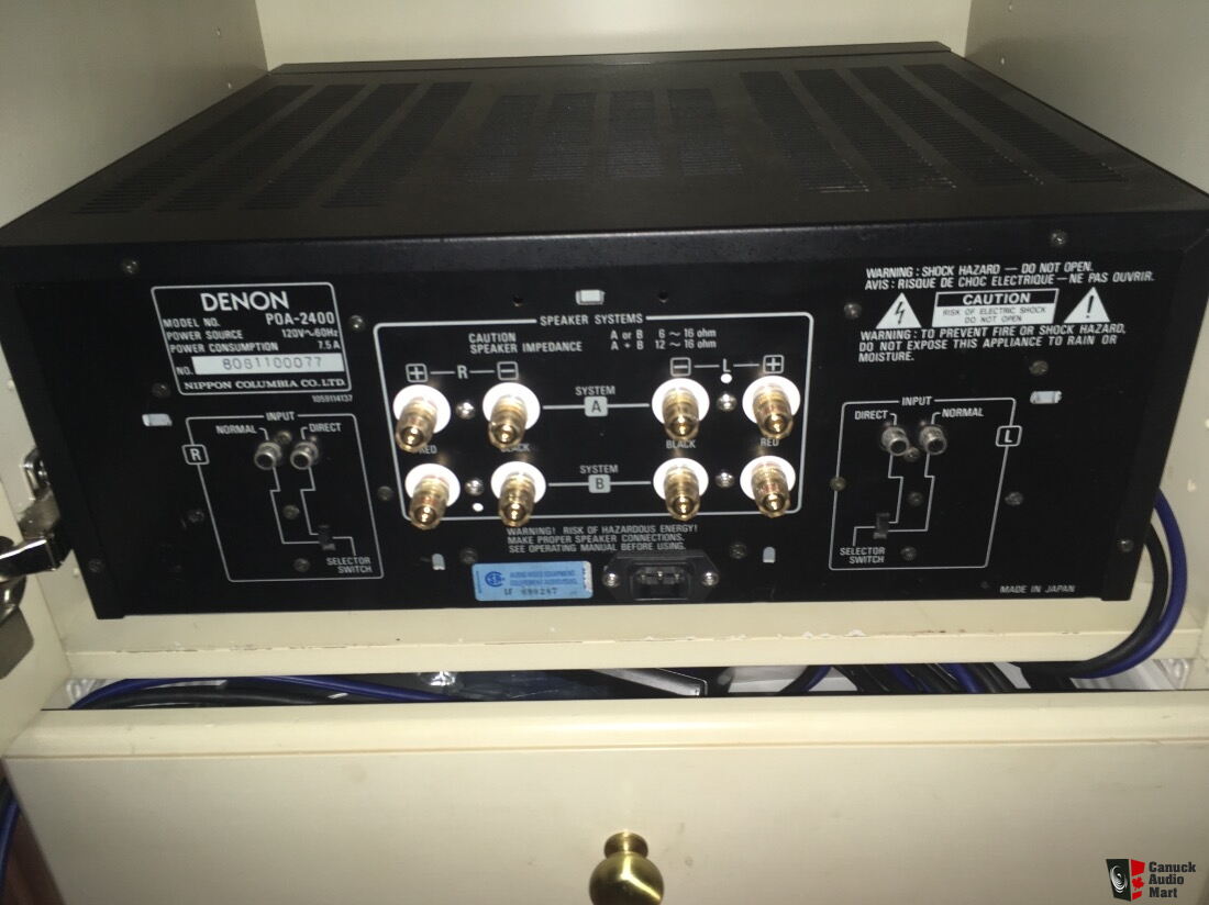 Denon POA 2400 upgraded Photo #1347389 - Canuck Audio Mart