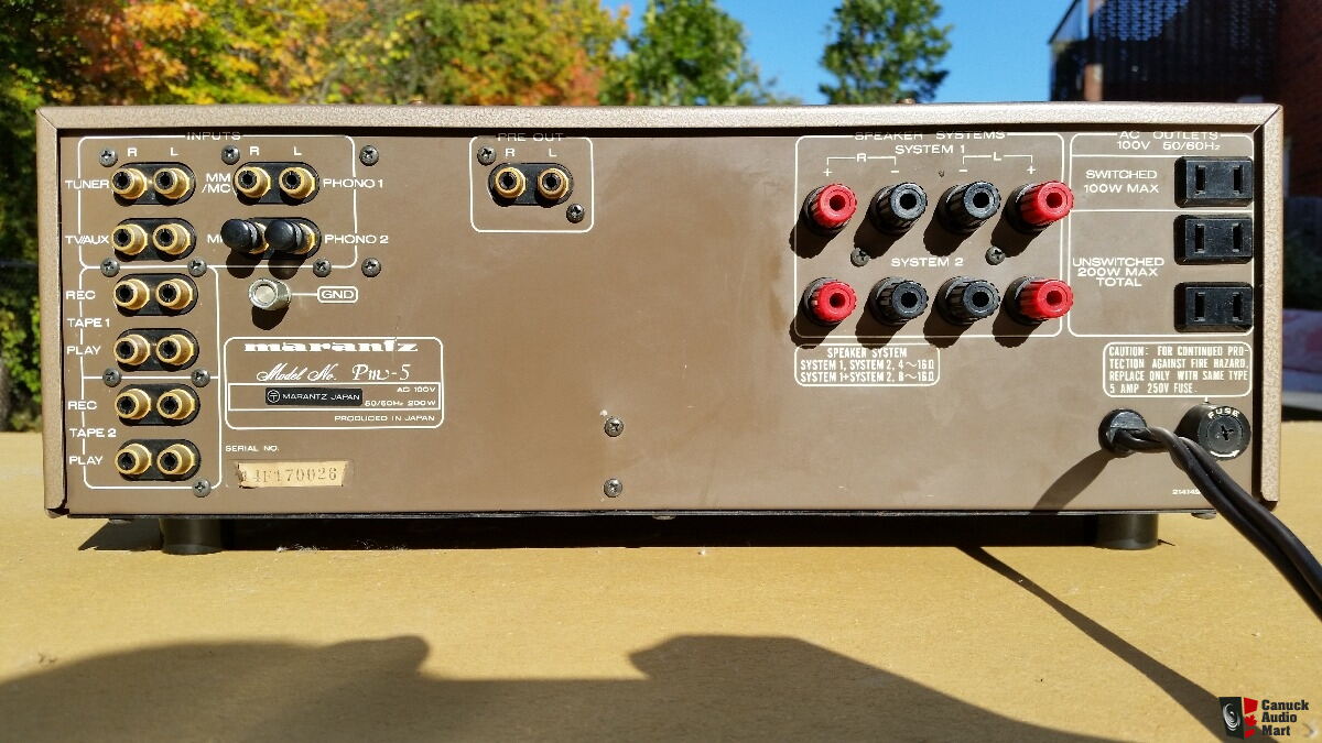 ESOTEC Marantz PM-5 integrated stereo amplifier Photo #1352447 - Canuck ...
