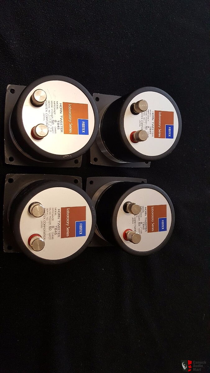 4 Fostex Bullet Super Tweeters (similar to JBL 077) - Model T845 Photo ...
