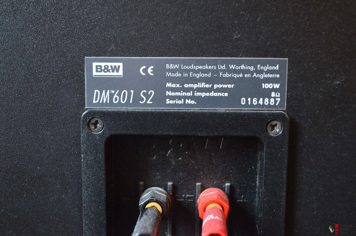 B&W DM 601 S2 Bookshelf Speakers Black Bi-Wire Photo #1357893 - US ...