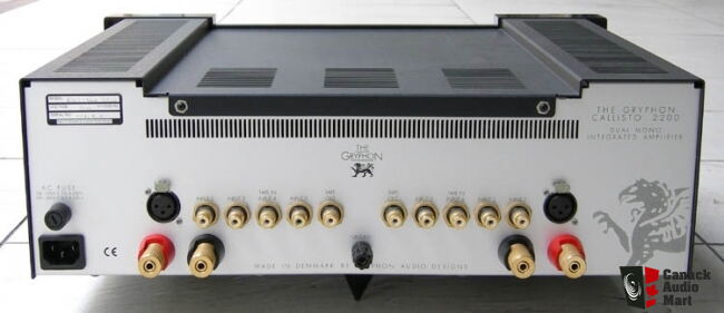 Gryphon Callisto 2200 Integrated Amplifier With MM / MC Phono No Tax ...
