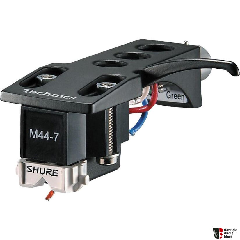 Shure M44-7-H Turntablist Record Needle Mounted on Technics Headshell ...