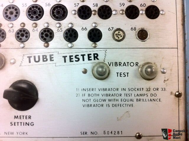 Tube tester Mercury Model 204 Photo #1376565 - Canuck Audio Mart
