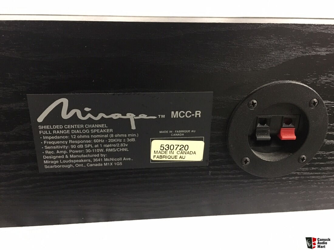 Mirage Centre Speaker MCC-R Photo #1382353 - Canuck Audio Mart