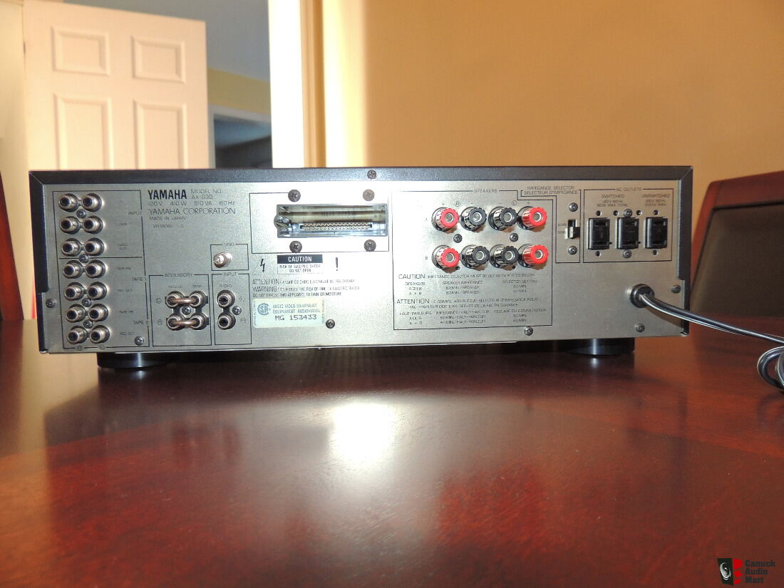 Vintage 1989 Yamaha AX-630 Integrated Stereo Amplifier- 85 watt/ch rms ...