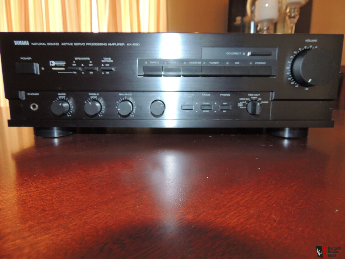 Vintage 1989 Yamaha AX-630 Integrated Stereo Amplifier- 85 watt/ch rms ...