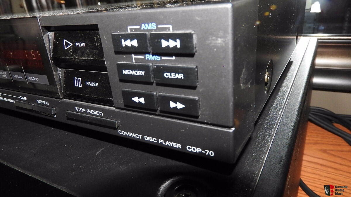 1986 SONY CDP-70 HEAVY DUTY SINGLE CD Player Japan Crafted==price ...