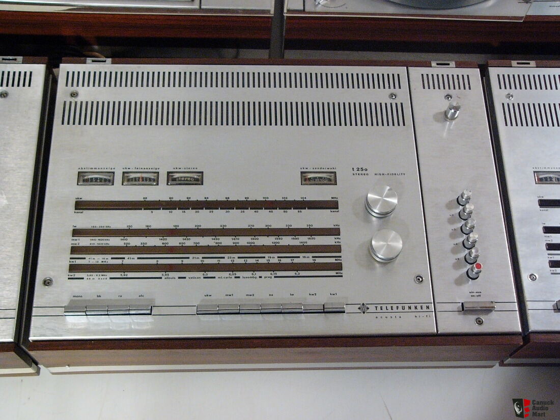 Telefunken Acusta System -M250, V250, T250, W250 -Parts or Repair Photo ...