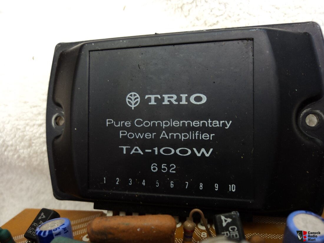 TA 100WA Pure complementary POWER Amplifier TRIO Kenwood Photo #1435079 ...