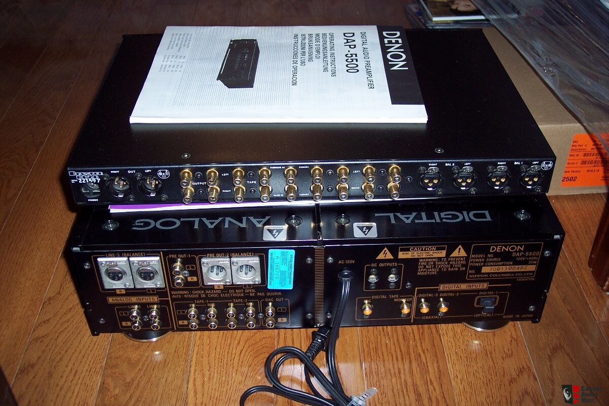 Denon Preamp DAP-5500 Balance in/out 3 Built-in DAC inputs Photo ...